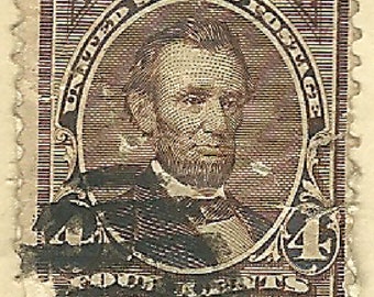 4 Cent Lincoln Stamp | Etsy