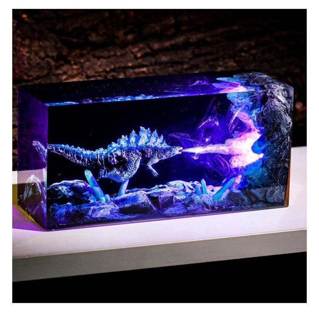 Giant Monster Burning Night Lamp Atomic Breath Resin Lamp Monster ...