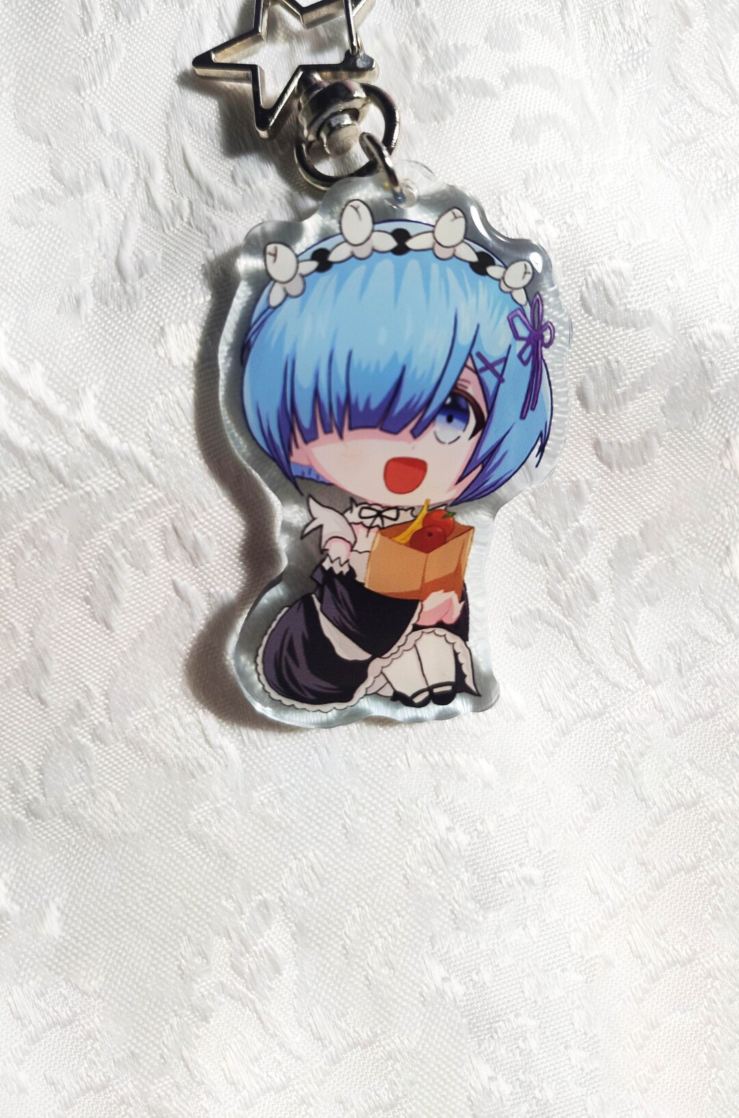 Rem and Ram Rezero Acrylic Anime Girl Keychains - Etsy