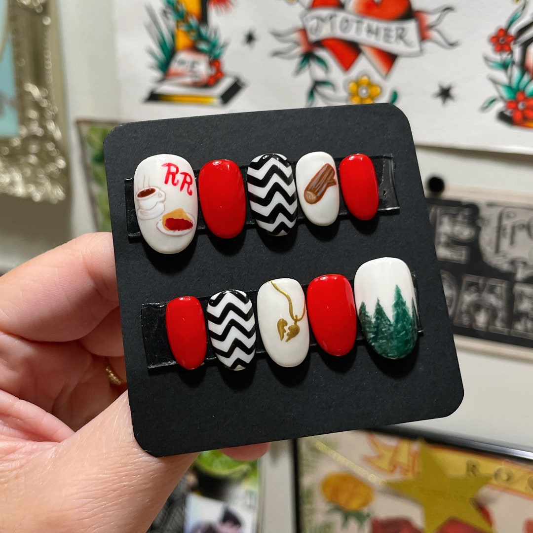 MADE TO ORDER - Wrapped in Plastic - Handpainted Twin Peaks Themed ...