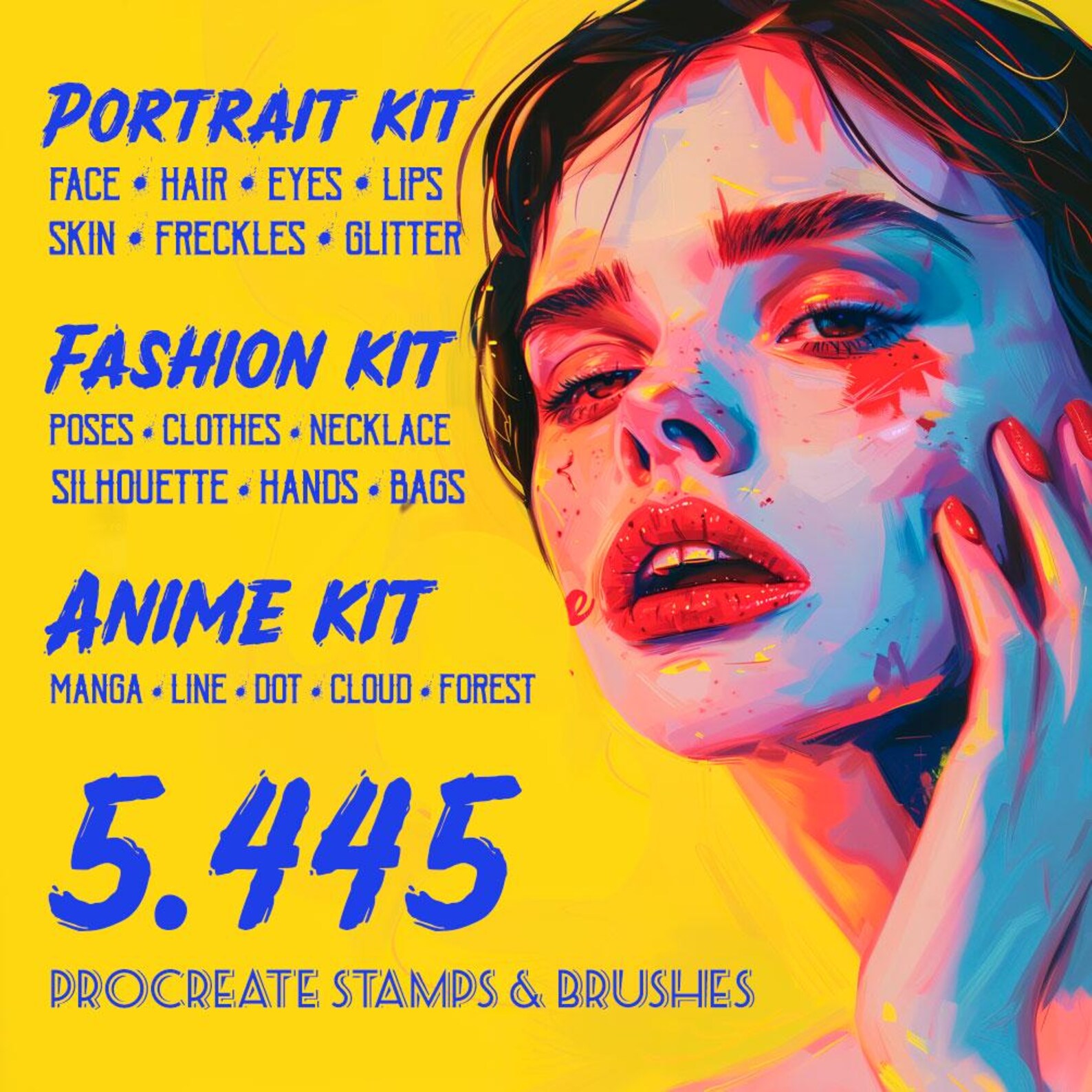 Procreate Brushes: Digital Product Easy Makeup 2.0 for Procreate App ...