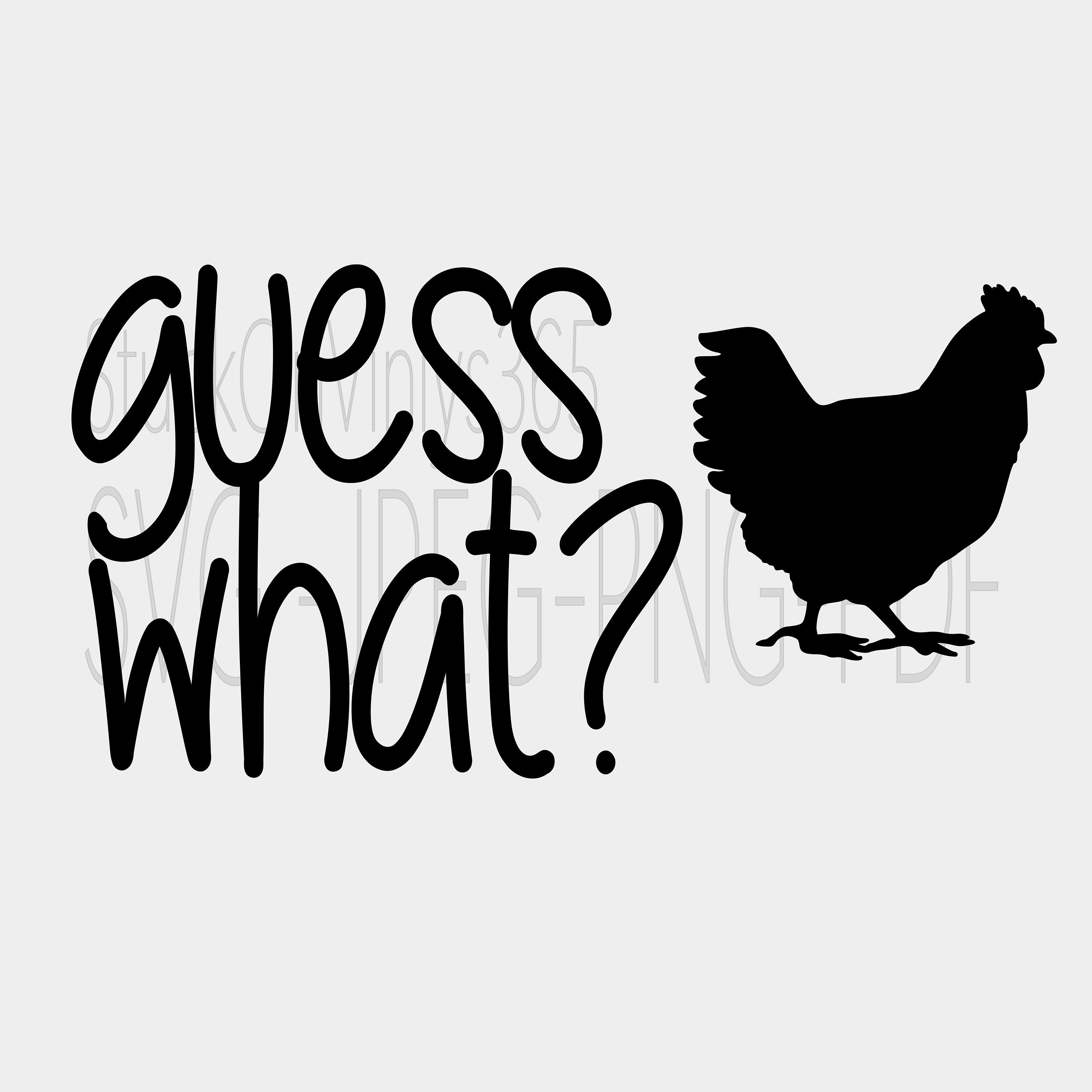 Guess What Chicken Butt Svg, Funny Baby Announcement Svg, New Parents ...