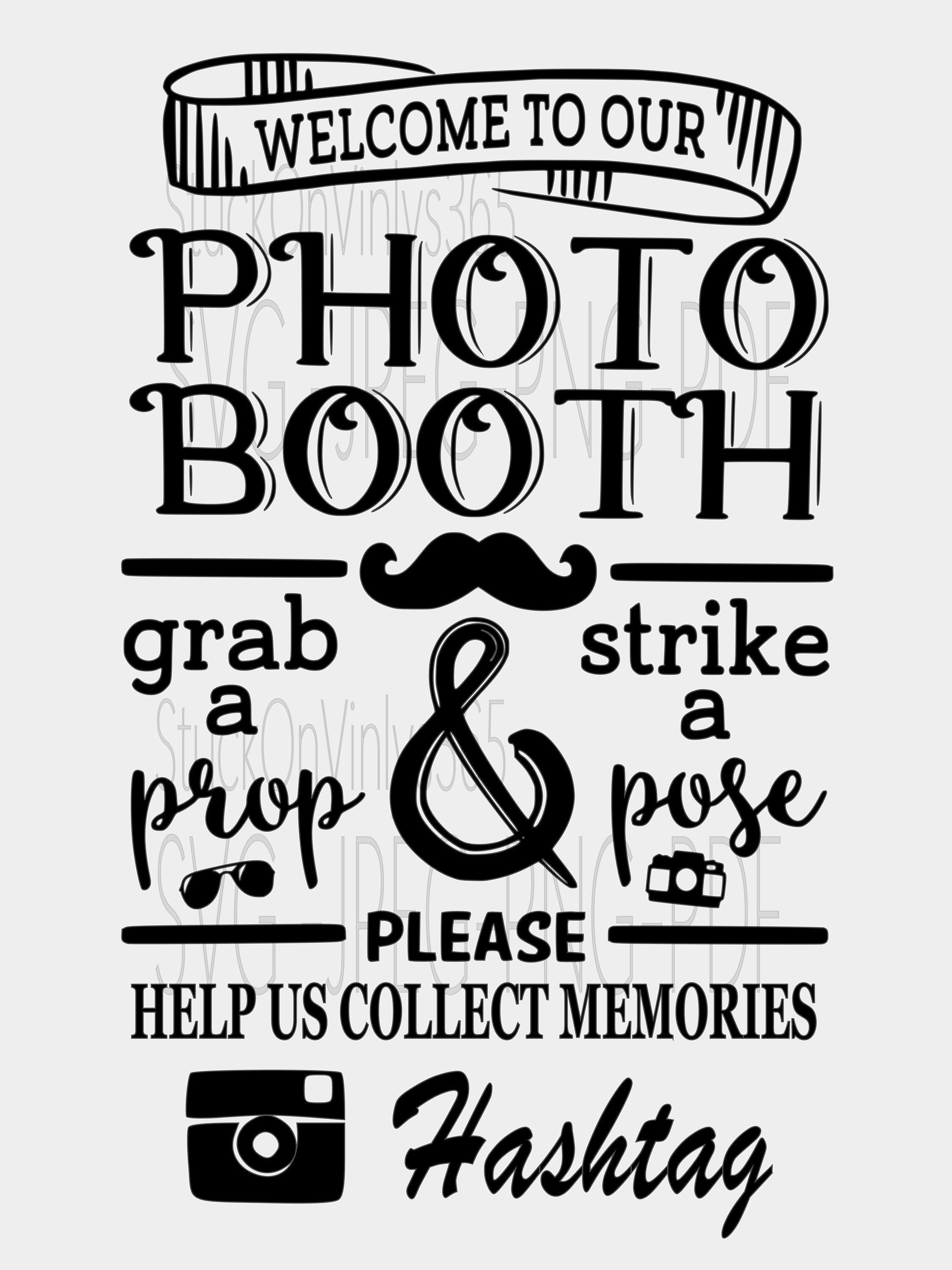 Wedding Photobooth Svg, Photobooth Printable, Wedding Decor, Wedding ...