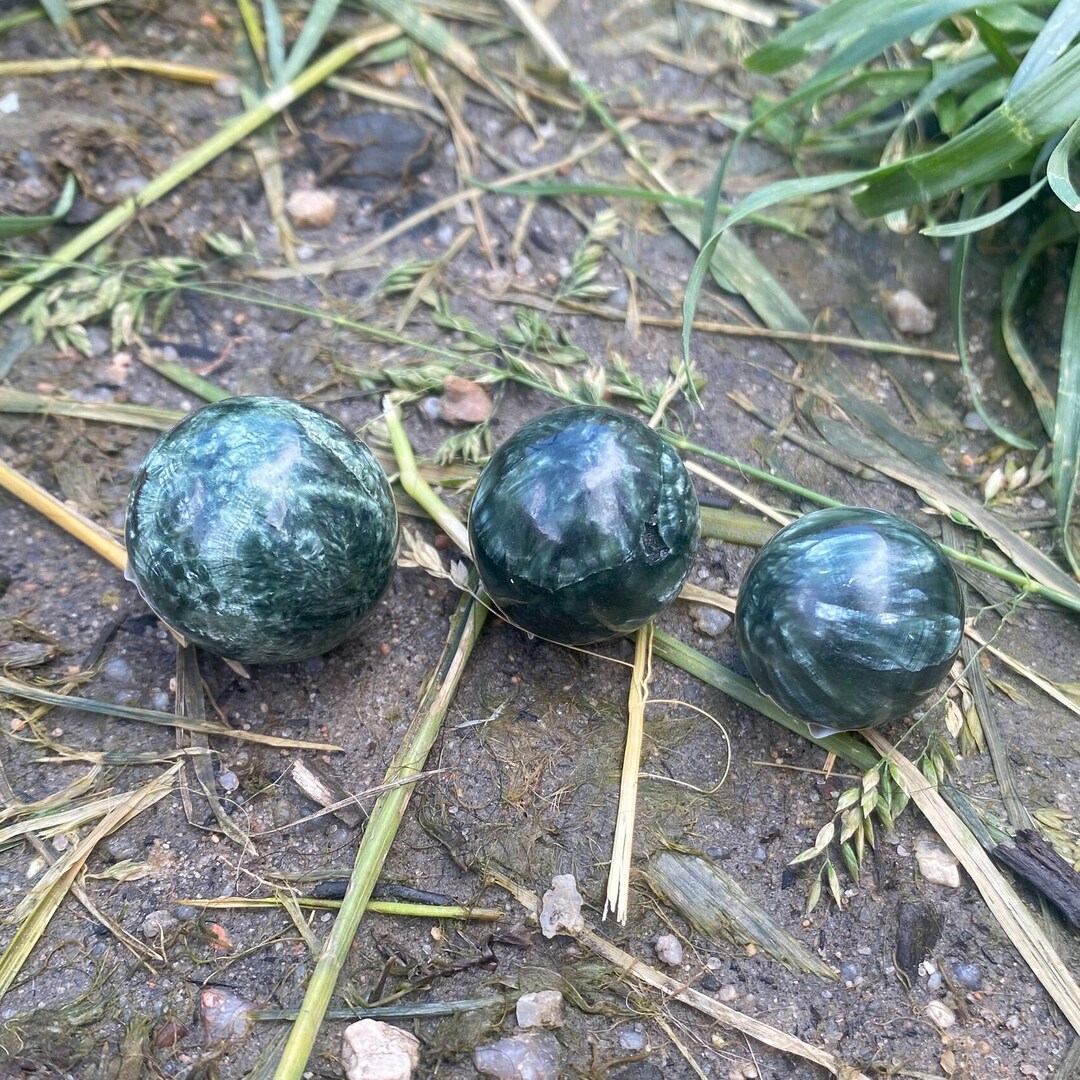 Rare High Quality Seraphinite Spheres 11-20 Grams Each - Etsy