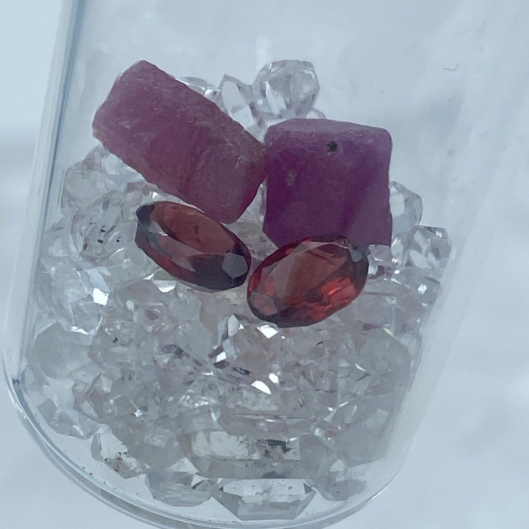 Ruby/garnet Gem Jar - Etsy