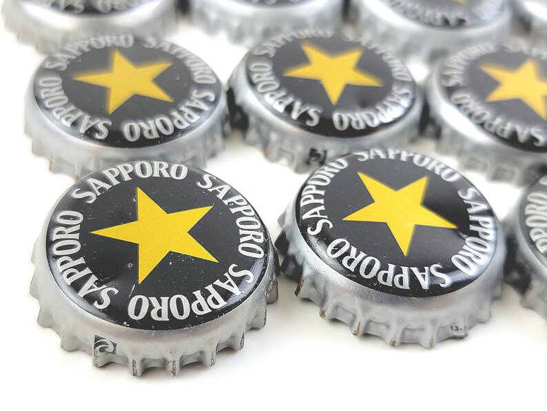 Sapporo Japanese Beer Crown Bottle Caps ~ Lot of 50 Used - Etsy