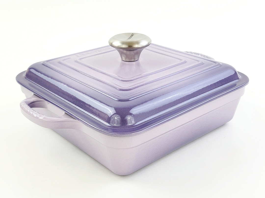 Le Creuset Cast Iron 3qt Signature Square Cocotte / Dutch Oven ~ Blue ...