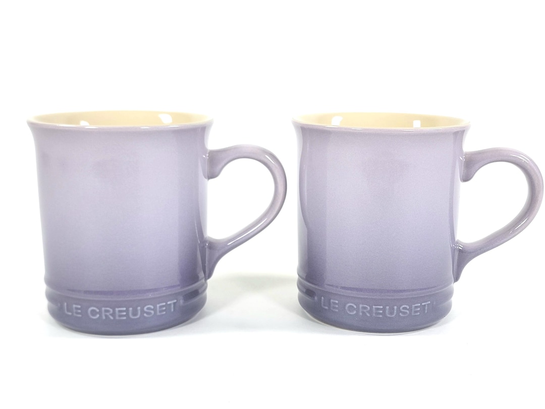 Le Creuset Stoneware Vancouver Coffee Mug 14oz Color ~ Bluebell Purple ...
