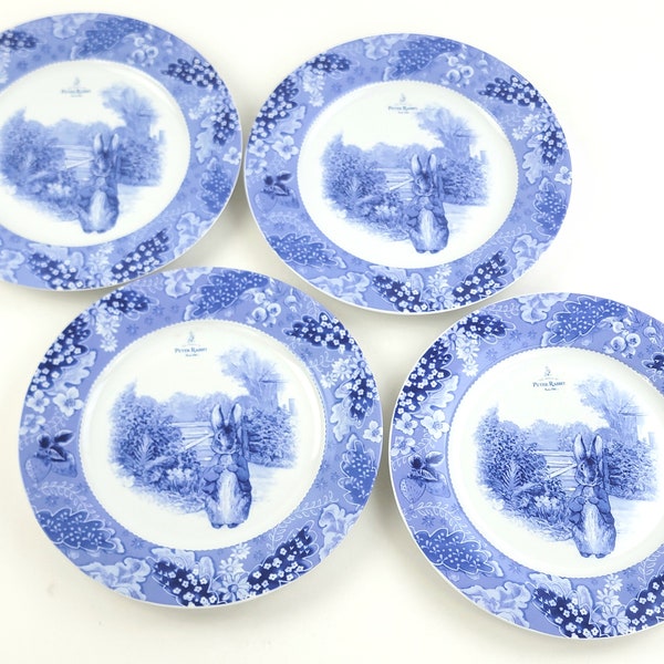 Blue Rabbit Plates - Etsy