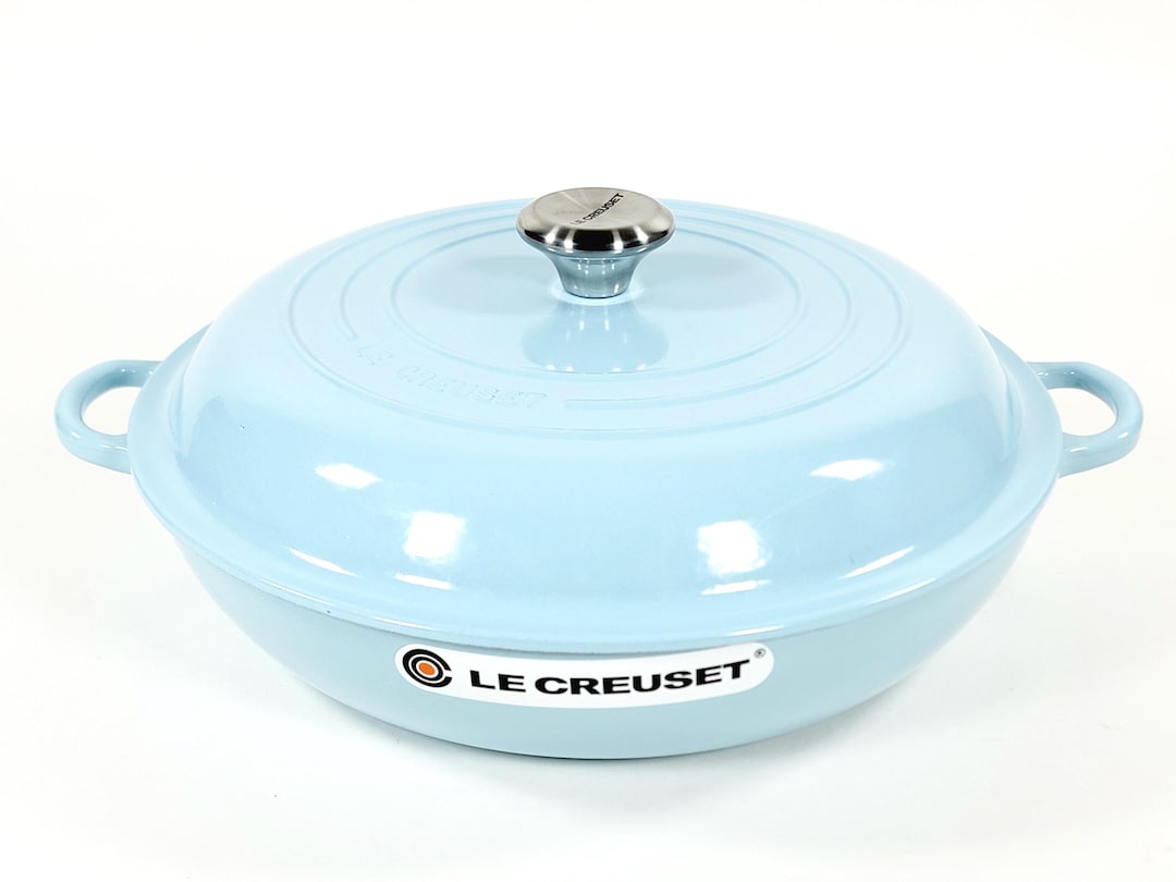 Le Creuset Cast Iron Braiser 32cm / 5qt Color ~ SKY BLUE - Etsy