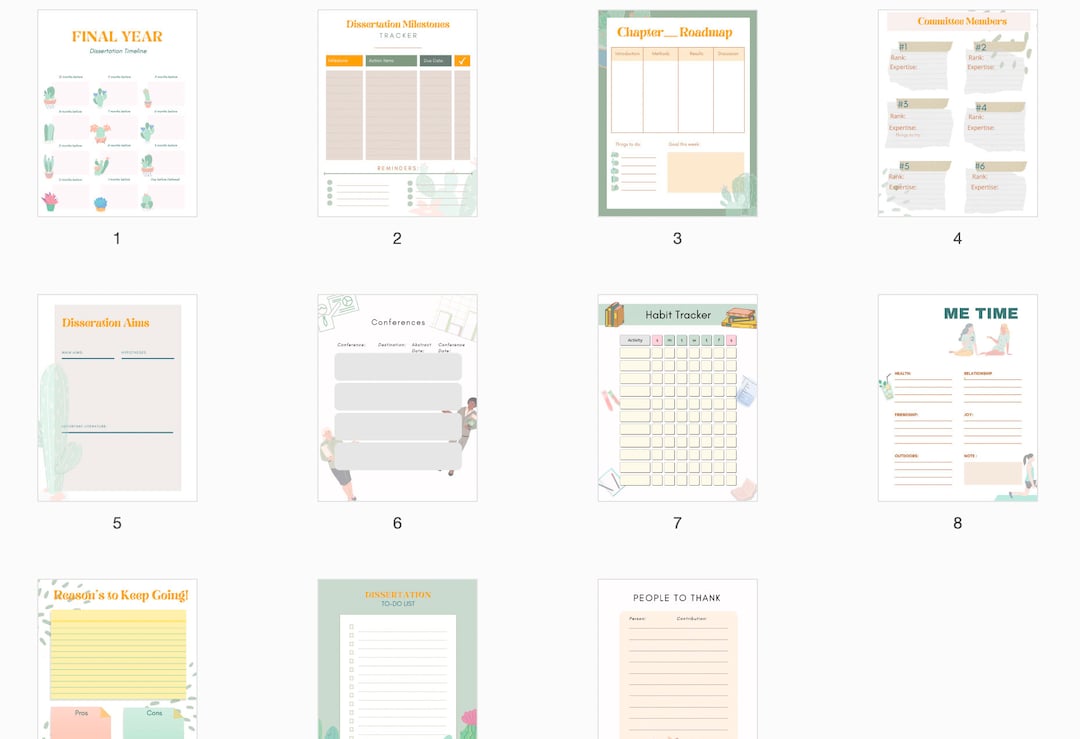 Dissertation Roadmap (cactus) --prints and Digital Forms for Timelines ...