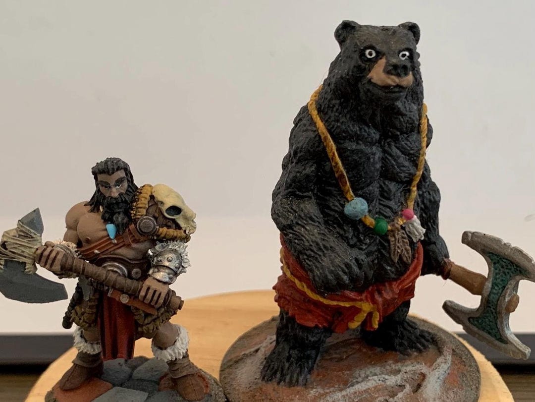 Human Black Werebear / Dungeons & Dragons / TTRP - Etsy