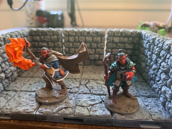 Hobgoblin Druid/sorcerer/wizard Set Hand Painted Dungeons - Etsy