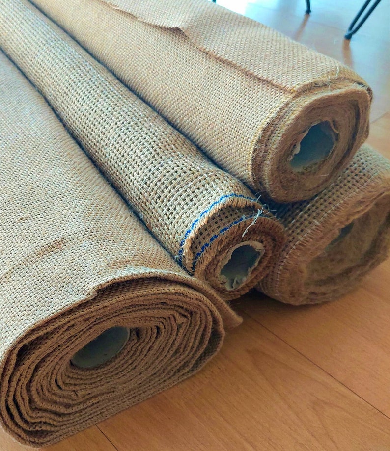 Natural Hessian Jute Burlap Fabric Cloth Mesh, Canvas for Tapestry ...