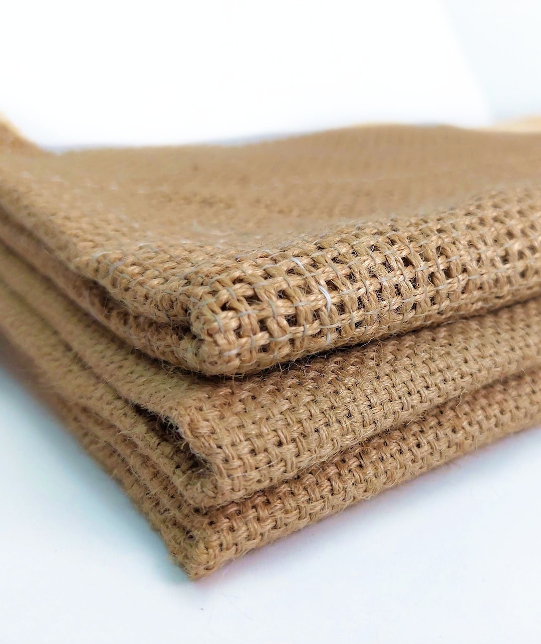 Natural Hessian Jute Burlap Fabric Cloth Mesh, Canvas for Tapestry ...