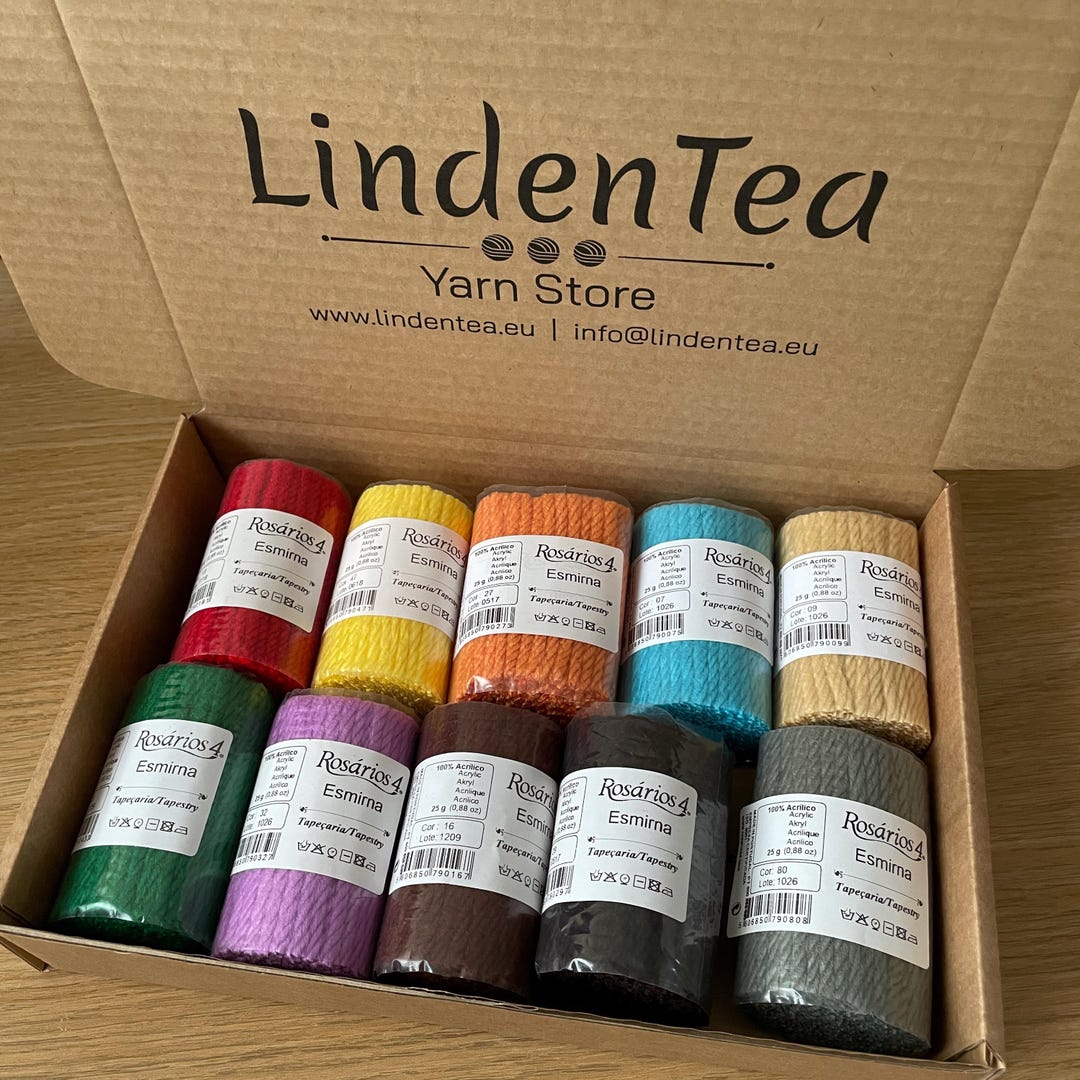Latch Pre-cut Wool Yarn Threads Bundle 10x Multicolor Pack - Tapestry ...