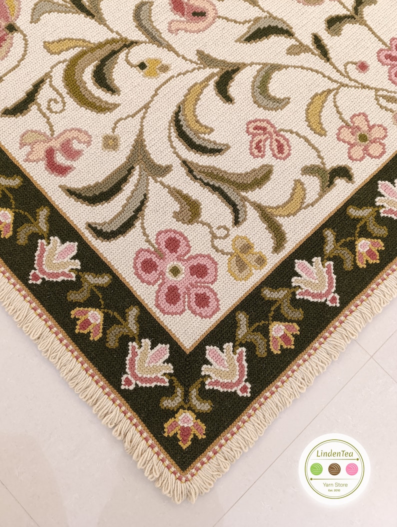 Arraiolos Tapestry Kit Santa Clara 1.75m X 2.55m - Arraiolos Rugs DIY ...