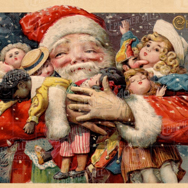 Victorian Santa - Etsy
