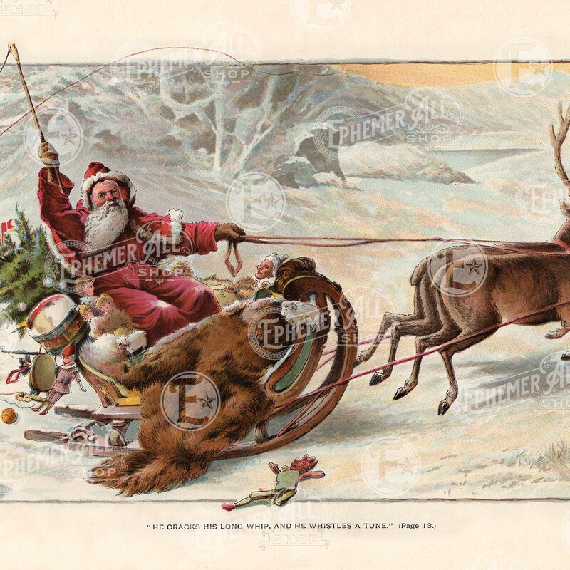 Victorian Santa - Etsy