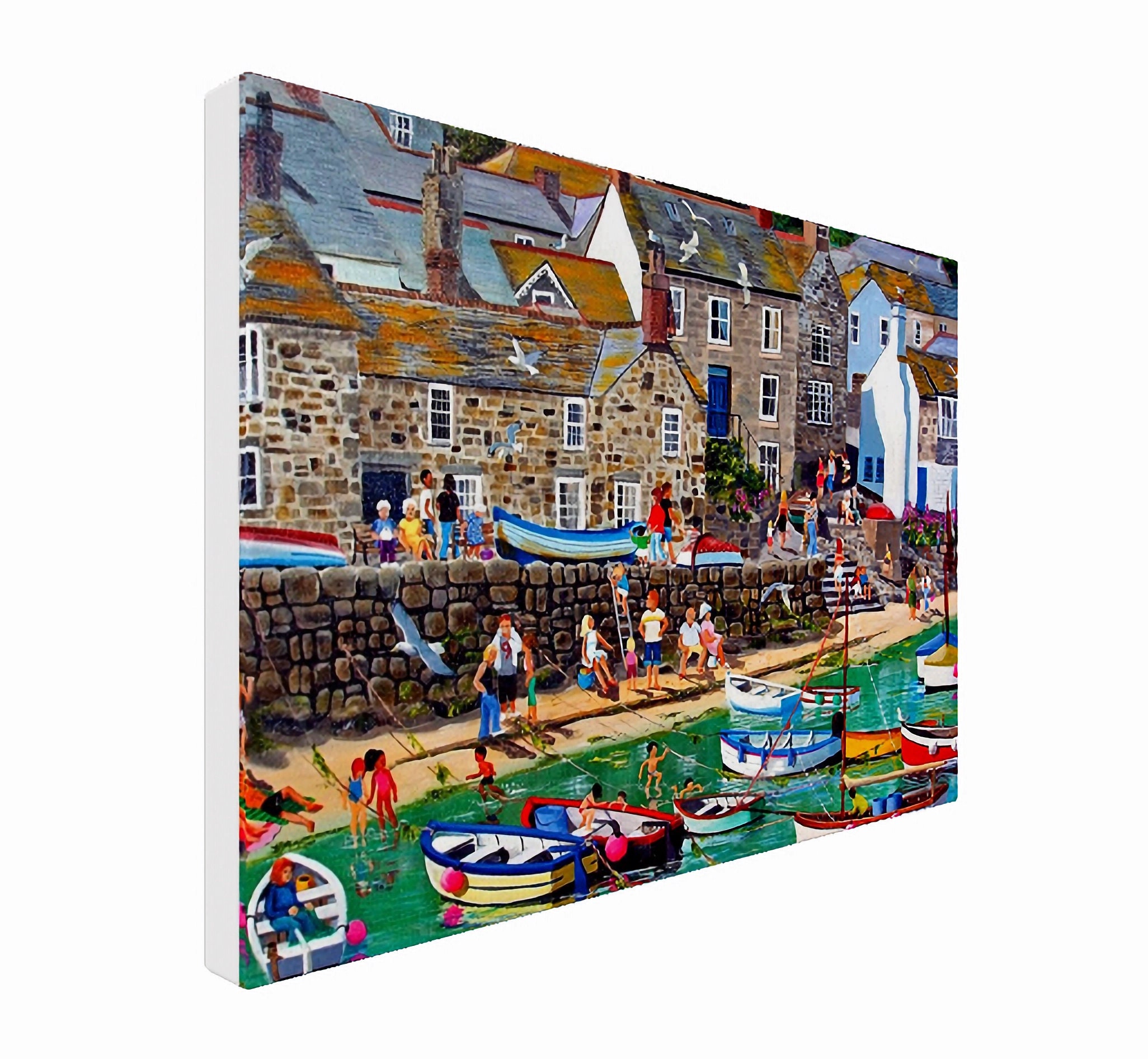 Canvas Wall Art Painting Mousehole Cornwall Canvas Wall Art Decor for ...