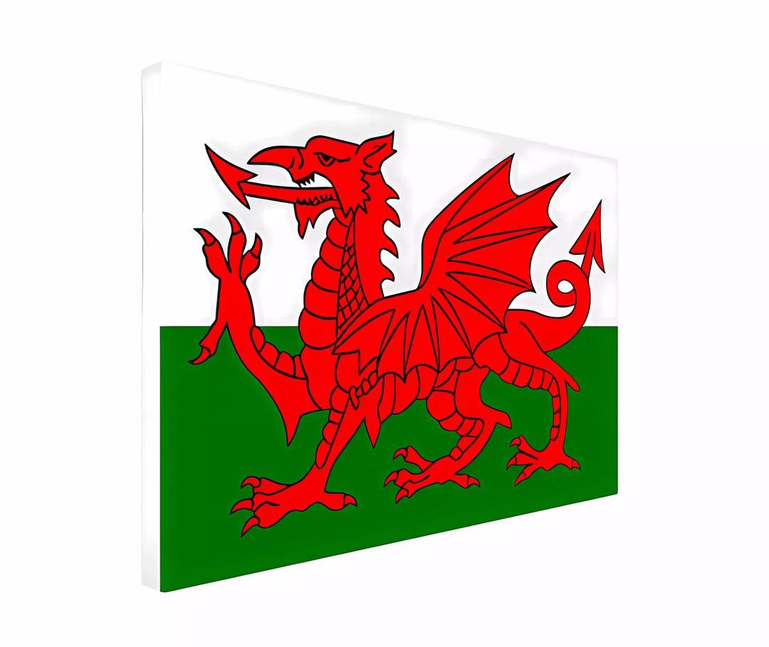 Welsh National Flag Canvas Wall Art Print Premium Quality Wall Art for ...