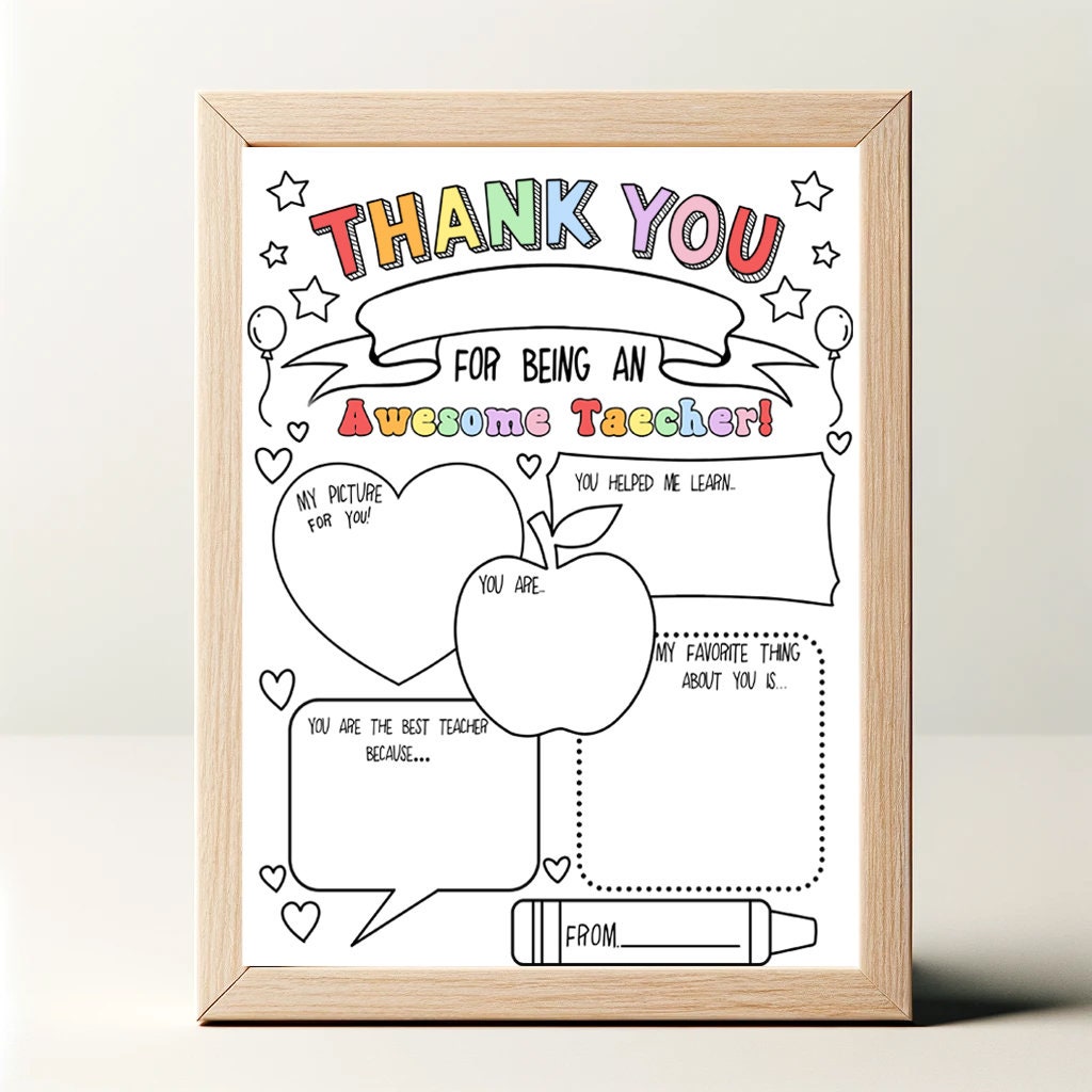 Teacher Appreciation Gift, Printable Teacher Appreciation Week Gift ...