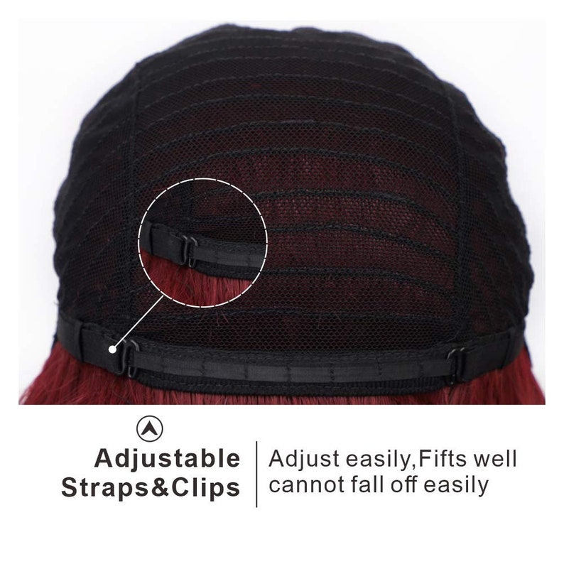 Burgundy Wine Red Ombre Daily Wear Trending Style Wig for - Etsy