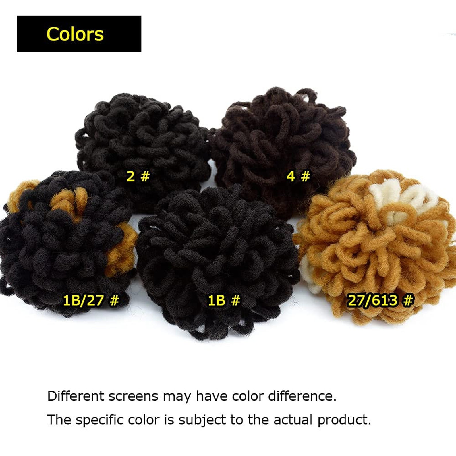 Dreadlock Bun Set of 2 Afro High Puff Drawstring Ponytail - Etsy