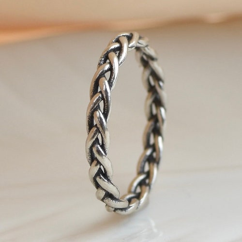 Celtic Vintage Sterling Silver Braid Ring Thumb Ring - Etsy