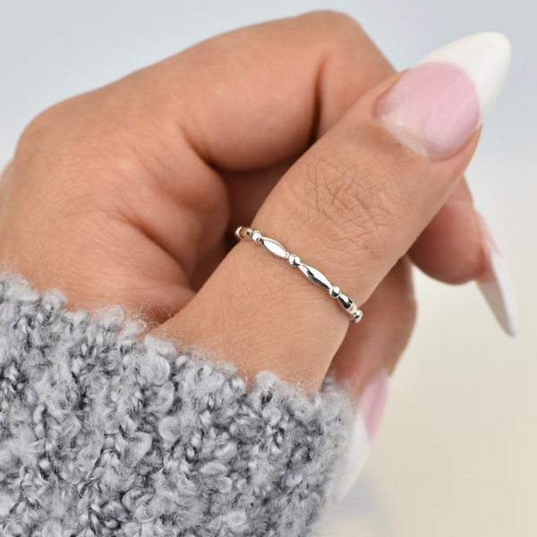 Bar Ring Silver - Etsy