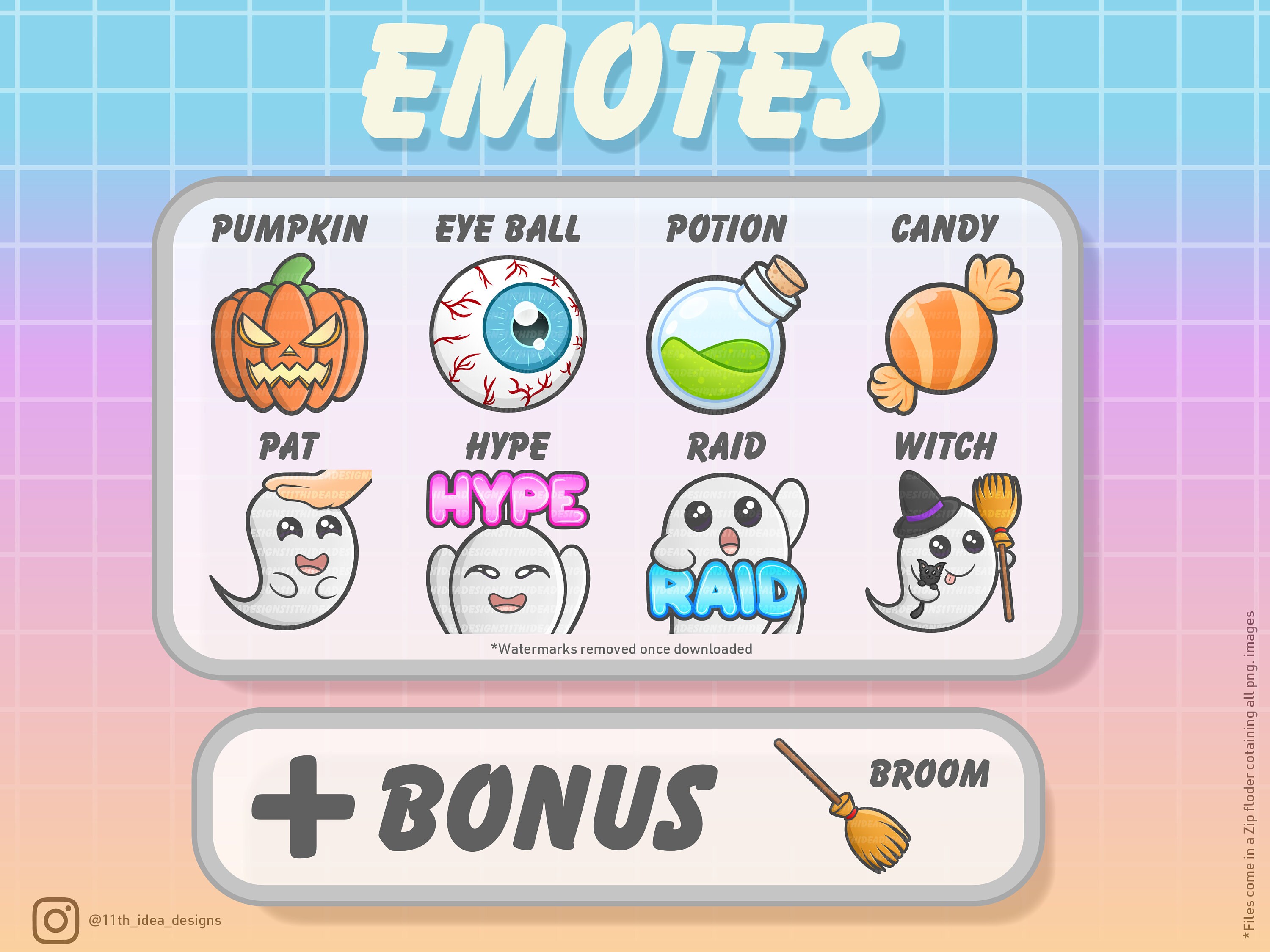 Cute Chibi Spooky/ghost Emote Bundle 2 (twitch/discord) - Etsy