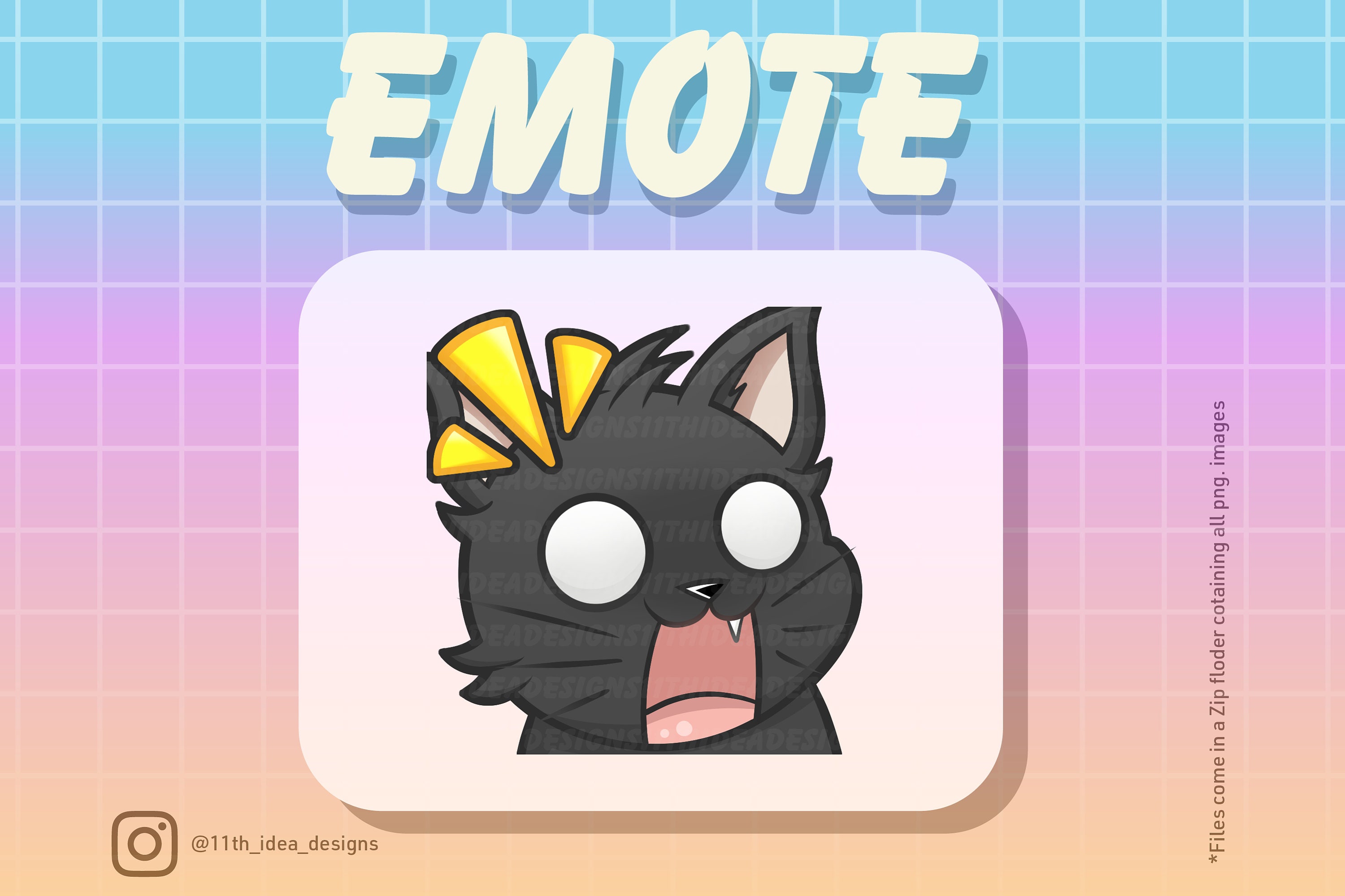 Cute Chibi Kitten Emote Shocked twitch/discord - Etsy Cute Chibi Kitten Emote Shocked twitch/discord - Etsy