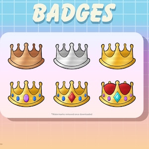 Crown Badge Bundle (twitch/discord) - Etsy