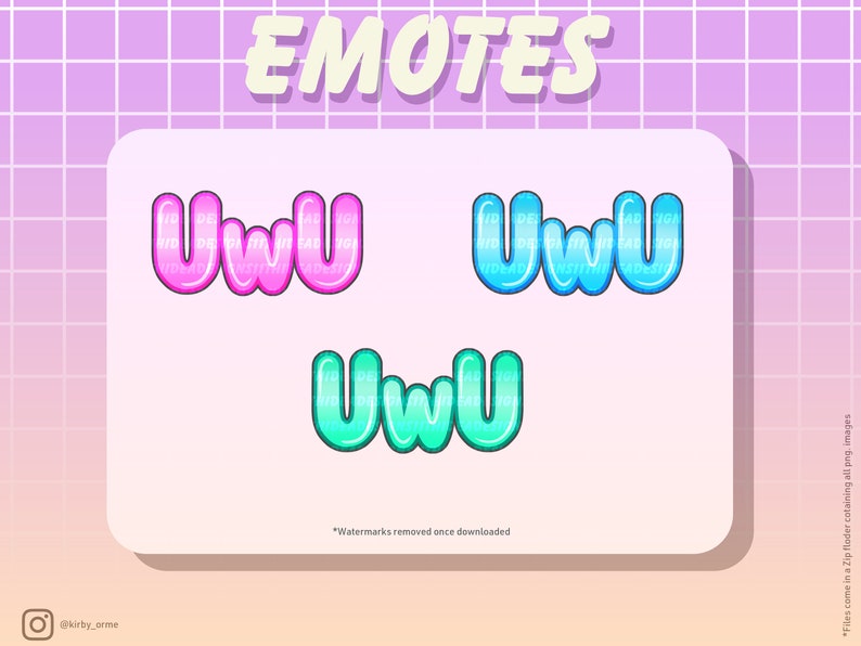 Cute Chibi Uwu Emote 3 Pack twitch/discord - Etsy