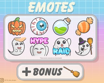Cute Chibi Spooky/ghost Emote Bundle twitch/discord - Etsy