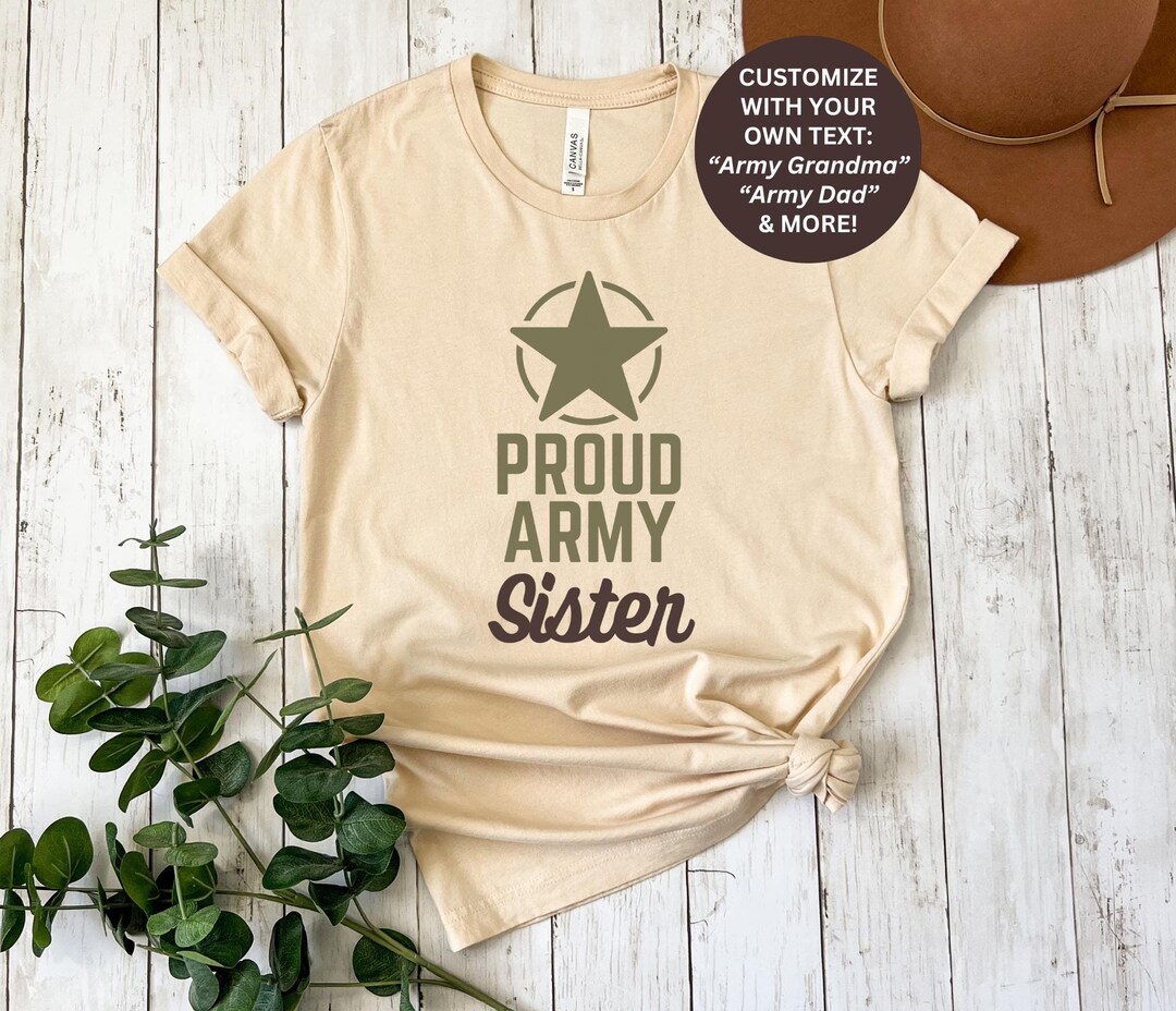 Custom Proud Army Family Shirt, Army Family Tshirt, Military Family ...