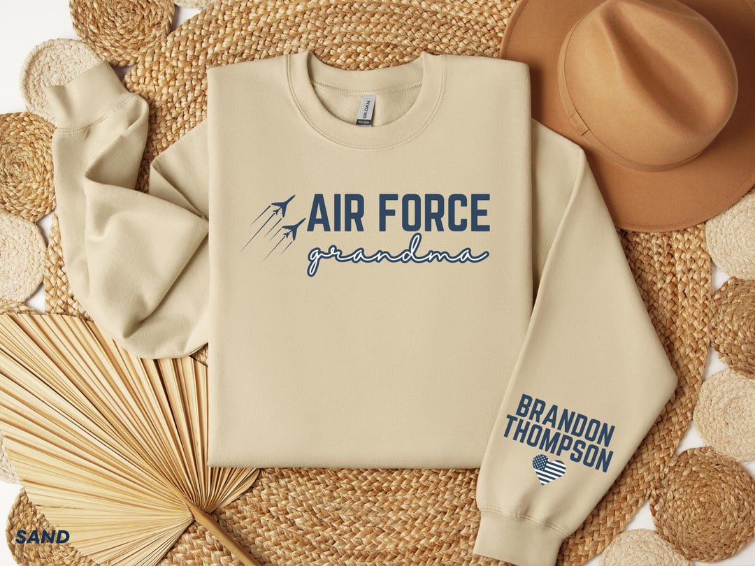 Custom Proud Air Force Grandma Sweatshirt, Airforce Grandma Sweater ...