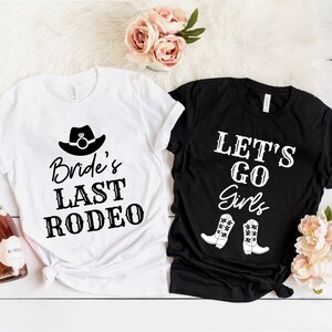 Bride's Last Rodeo Shirt, Last Rodeo Bachelorette Shirt, Last Rodeo ...
