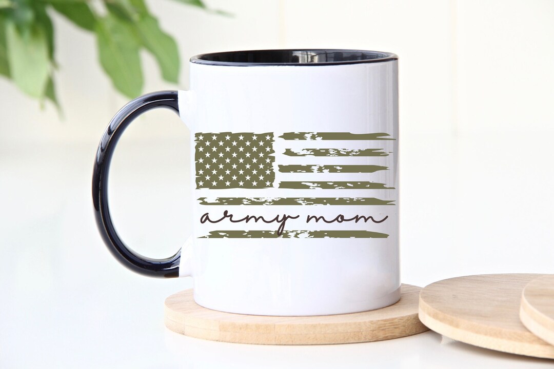Proud Army Mom Mug, Proud Military Mom Mug, Army Mom Gifts, Military ...