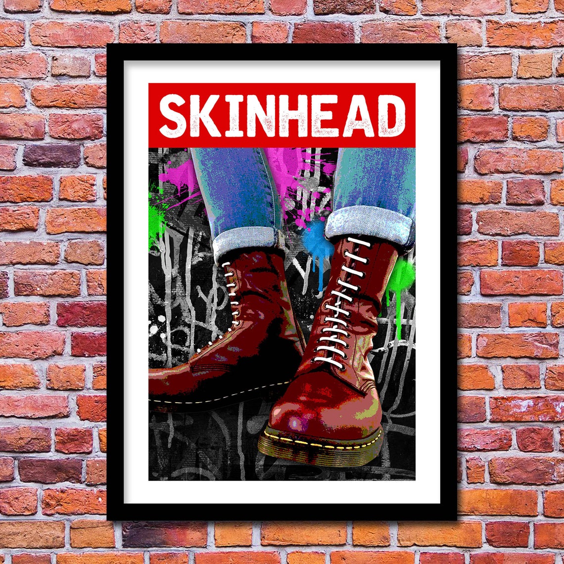Skinhead Boots Art Print Skinheads Poster Punk Ska Reggae Oi Oi Artwork ...