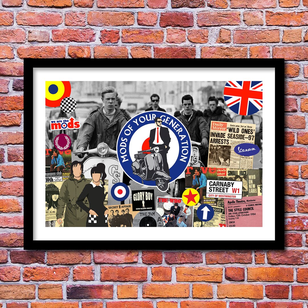 Mods of Your Generation Art Print Mods Poster Mod Culture - Etsy UK