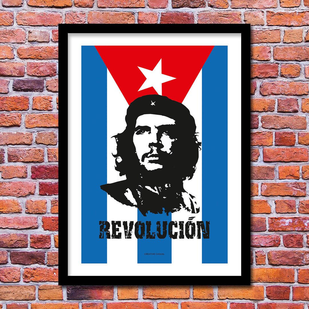 Che Guevara Art Print Retro Icon Stencil Style Poster - Etsy