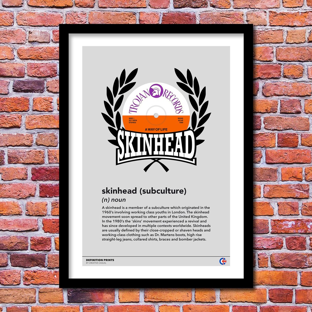 Skinhead Subculture Meaning Art Print Skinhead Definition Skinheads Poster - Etsy