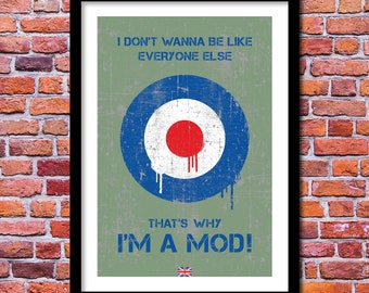 Mod Art Print | Etsy
