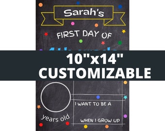 PRINTABLE When I Grow up I Want to Be Printable Sign, First Day of ...