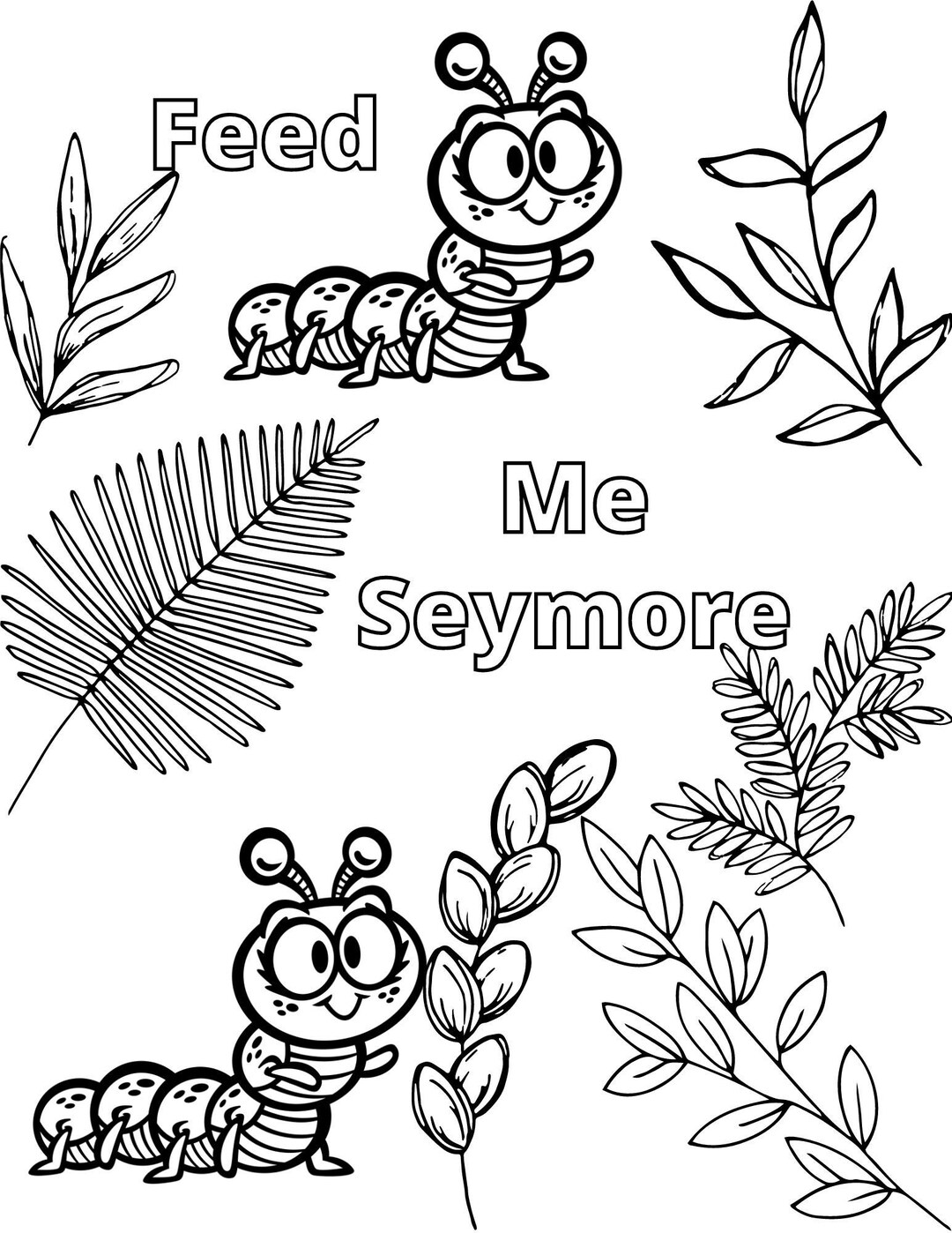 3 Random Colouring Pages - Etsy
