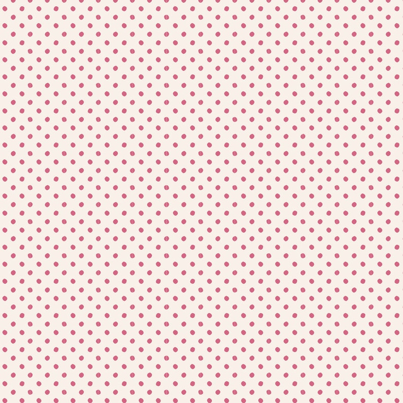Tilda Tiny Dots Pink Yardage by Norwegian Designer Tone - Etsy