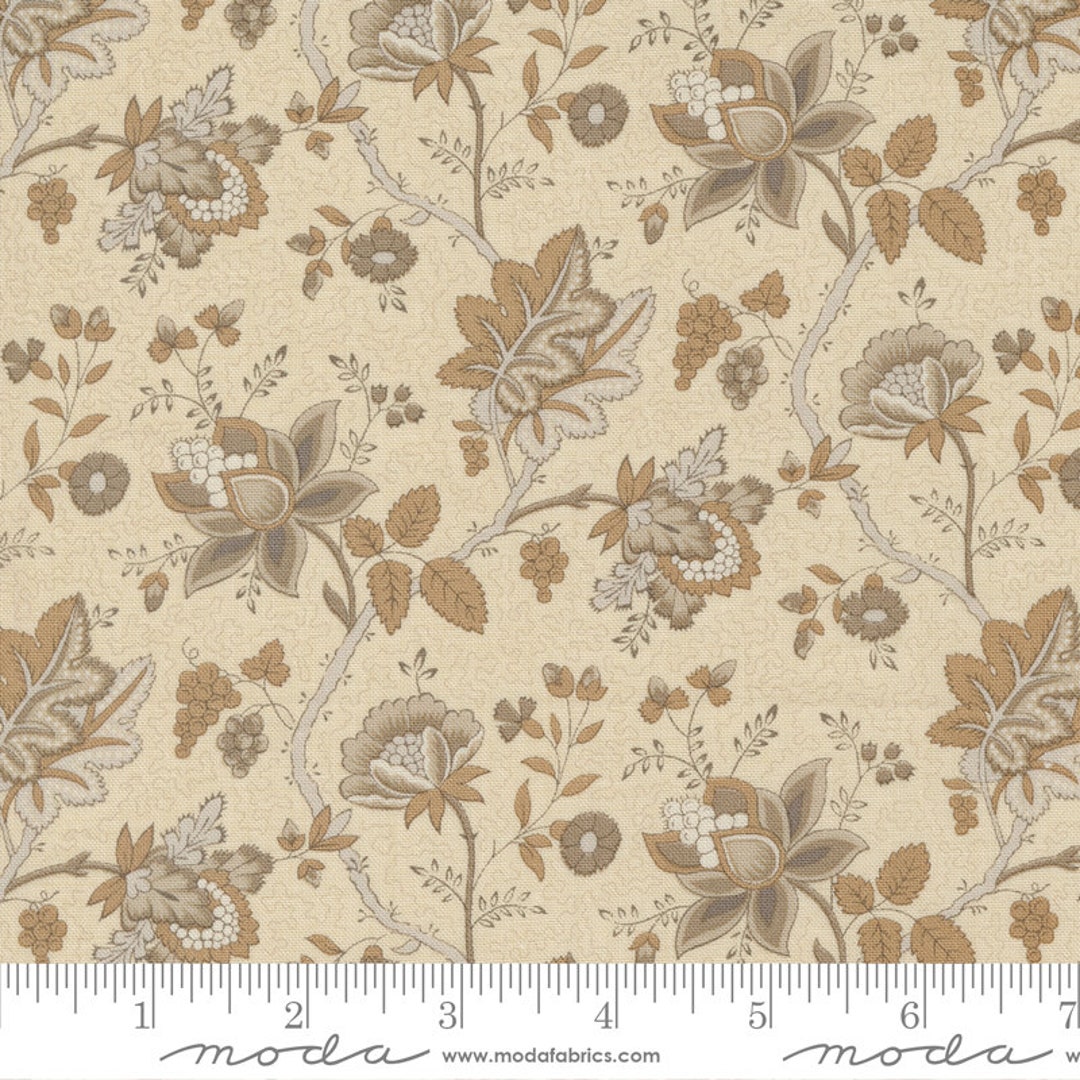 French General Chateau De Chantilly La Fayette Florals Jacobean Pearl ...