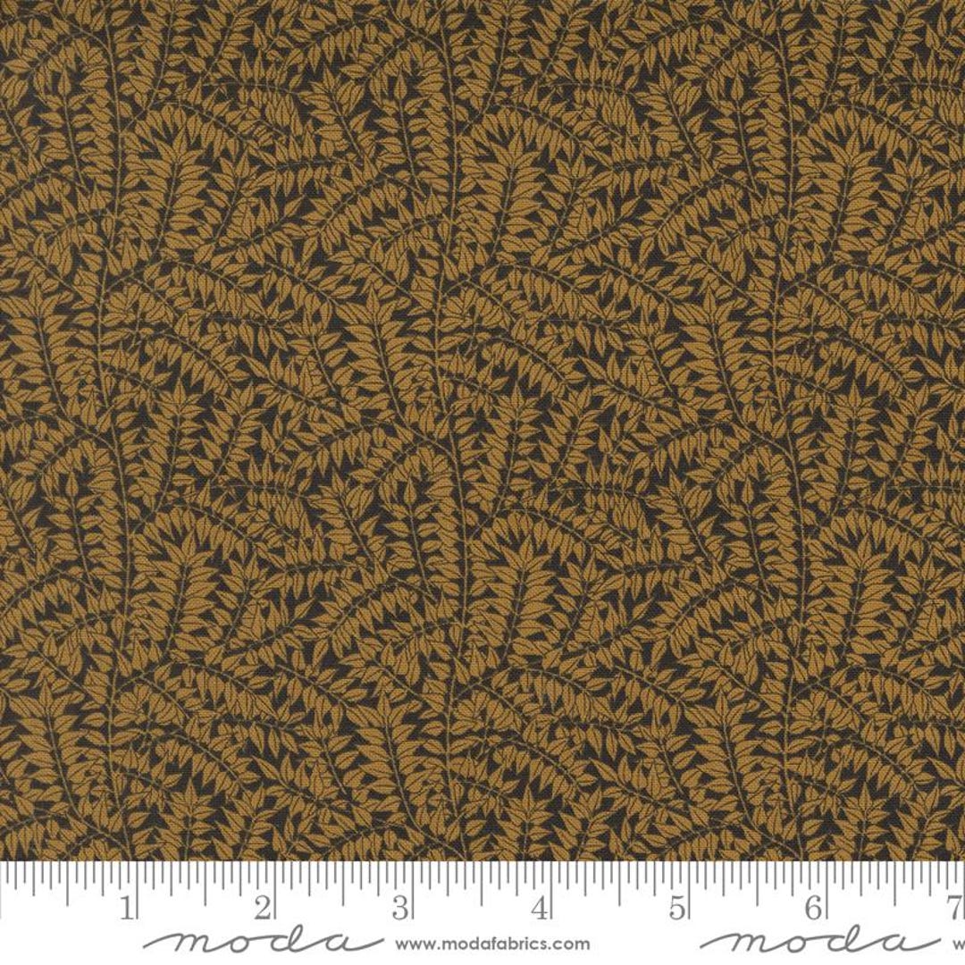 Morris Manor Blender Ebony Gold by Barbara Brackman for Moda 8397 17 - Etsy