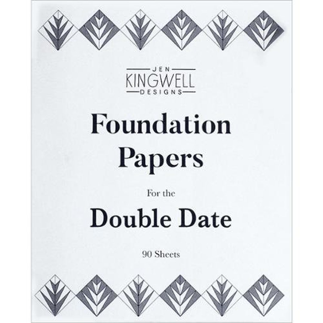 Double Date Quilt Foundation Papers by Jen Kingwell - Etsy